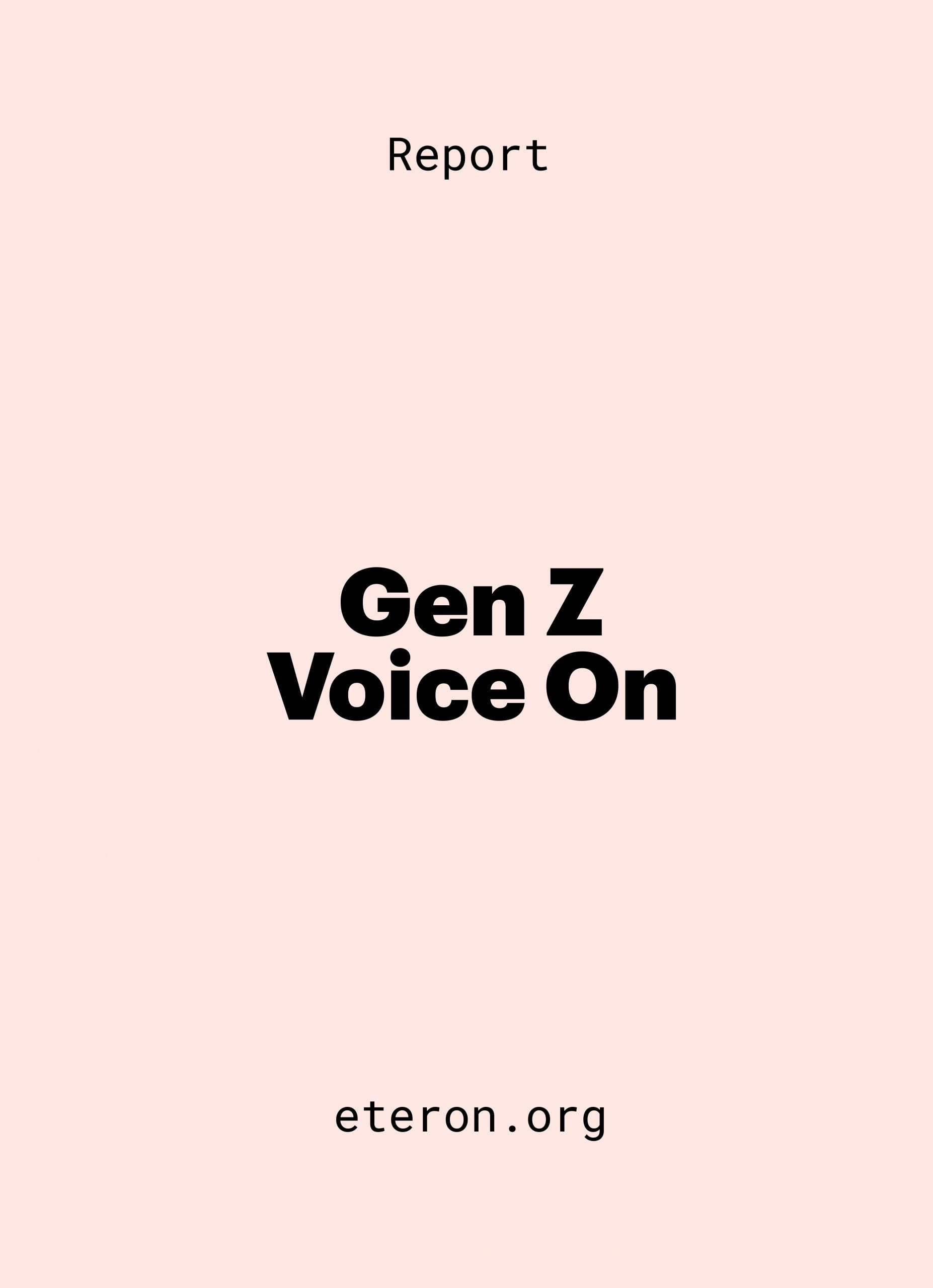 Research Report: Gen Z Voice On - ETERON